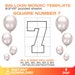 Square Number 7, Marquee | Mosaic From Balloons, DIY, Seven Number ...