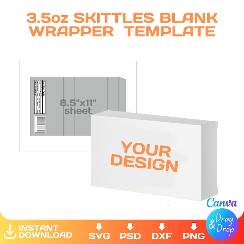Blank Treat Card Template - Etsy