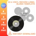 12 Inches, Vinyl Record Label Template, DIY, Custom, Record Label ...