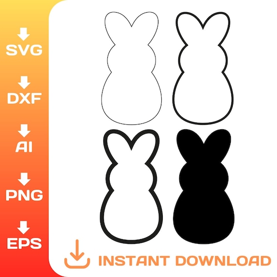 Plantilla De Conejito Peeps Peep Piñata Craft Ideas For Easter