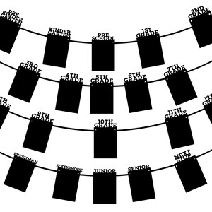 Graduation Photo Banner Svg, Class of 2024, Bunting Banner Svg, DIY ...