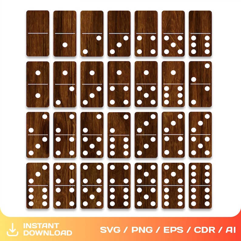 Dominoes Svg, Bundle, Cut Files, Domino Svg, Clip Art, Instant Download ...