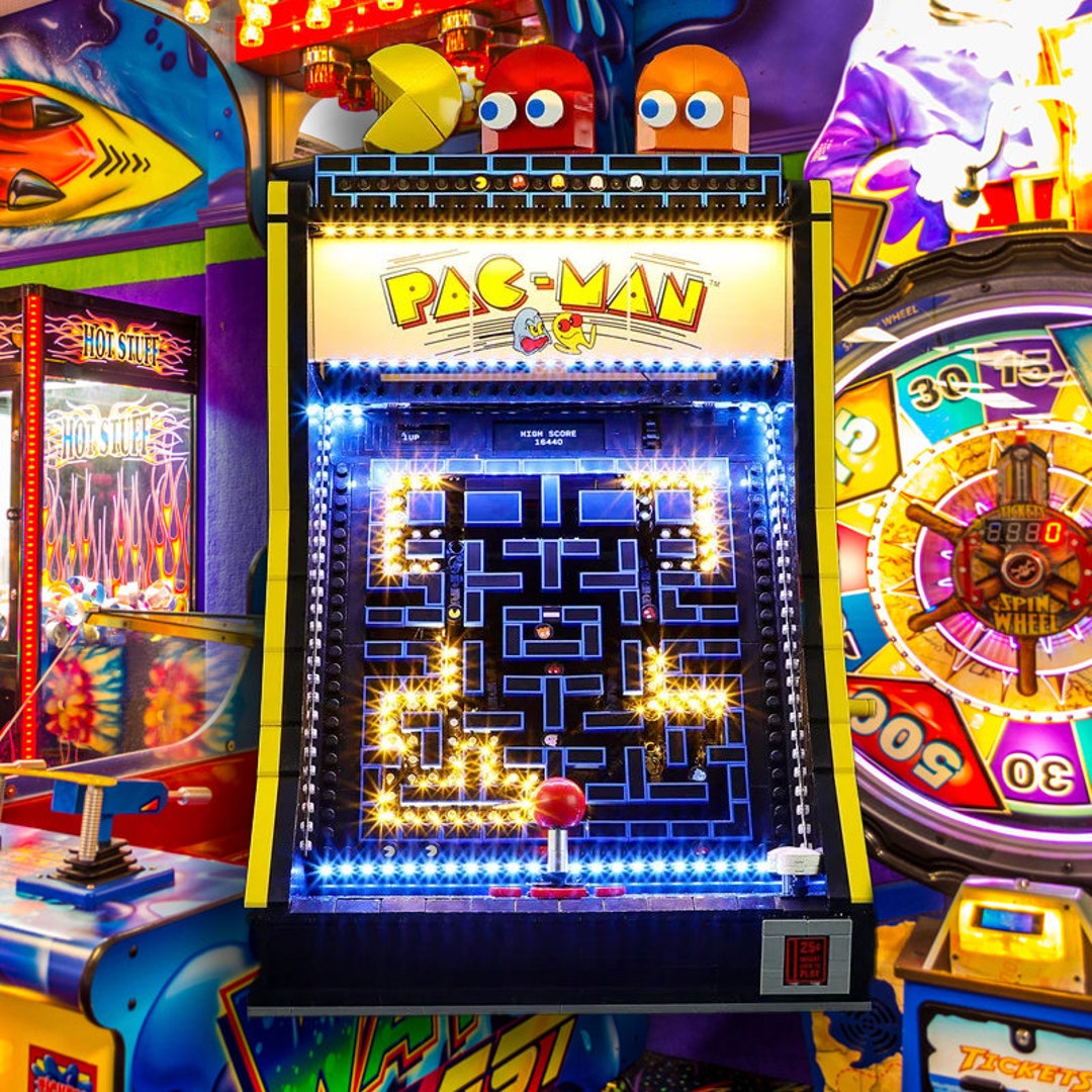 Retro Pac-man Arcade Machine with Lighting - Etsy