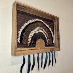 Barn Wood Shadow Box Fan Display - Etsy