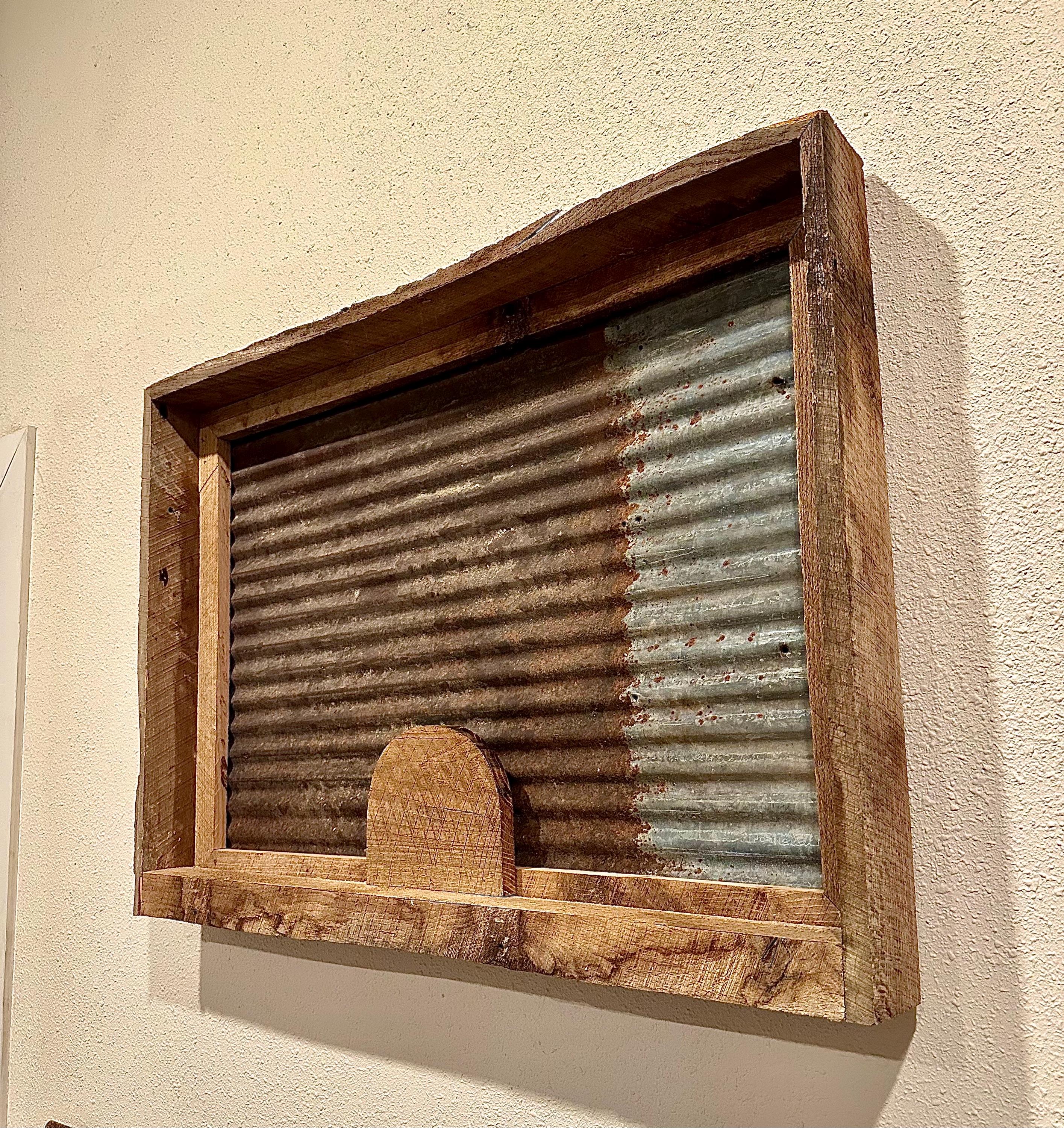 Barn Wood Shadow Box Fan Display - Etsy