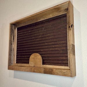 Barn Wood Shadow Box Fan Display - Etsy