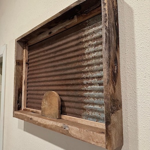 Barn Wood Shadow Box Fan Display - Etsy