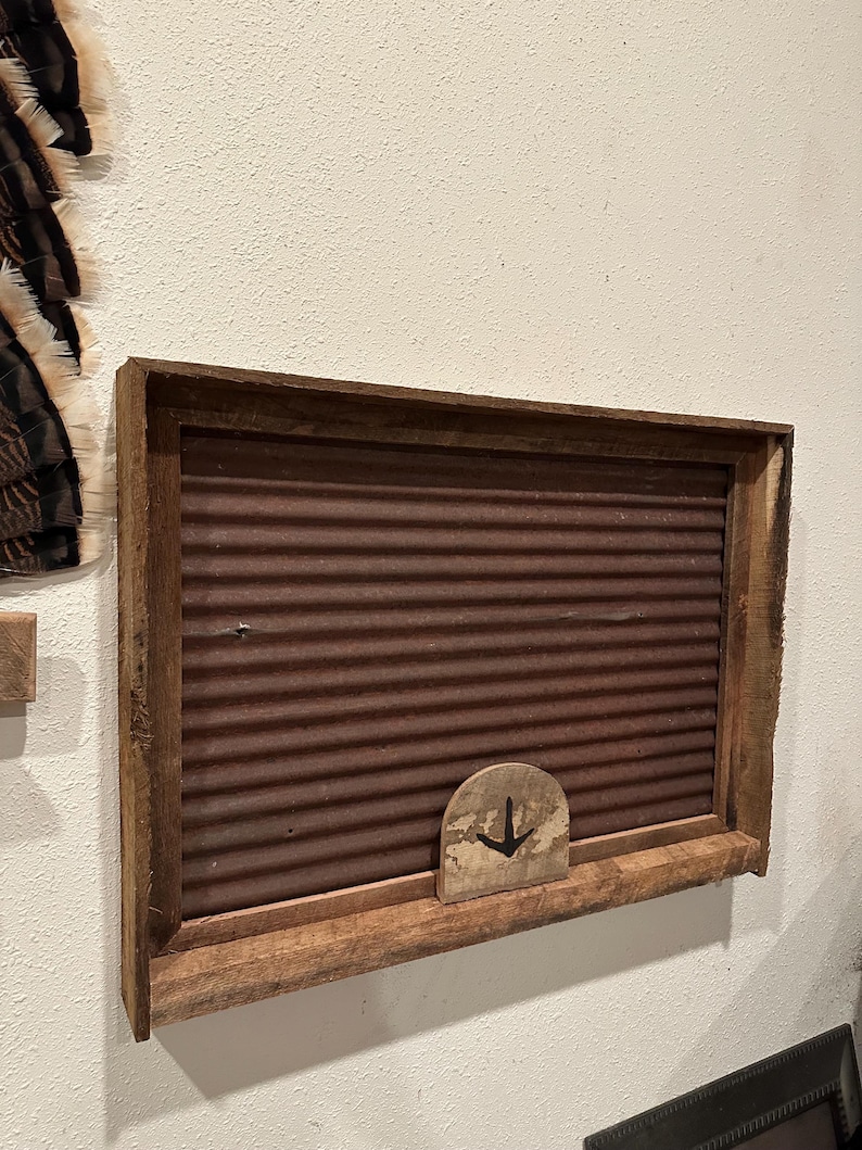 Barn Wood Shadow Box Fan Display - Etsy