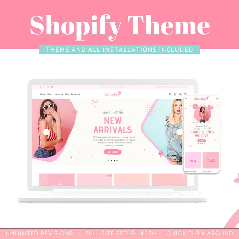 Shopify Website Templates - Etsy