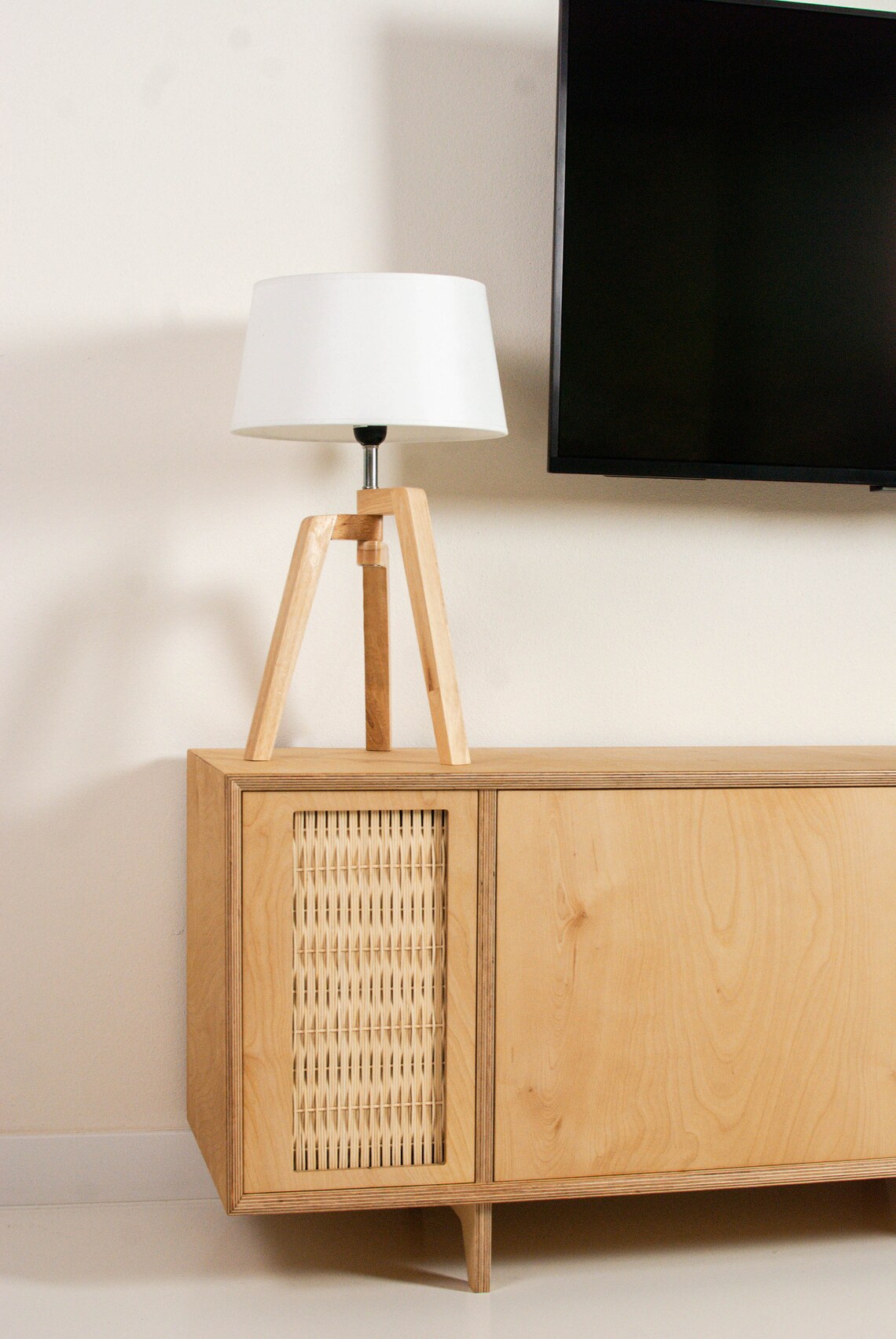 Plywood Sideboard/tv Stand/media/cabinet Console/tv Storage Console ...