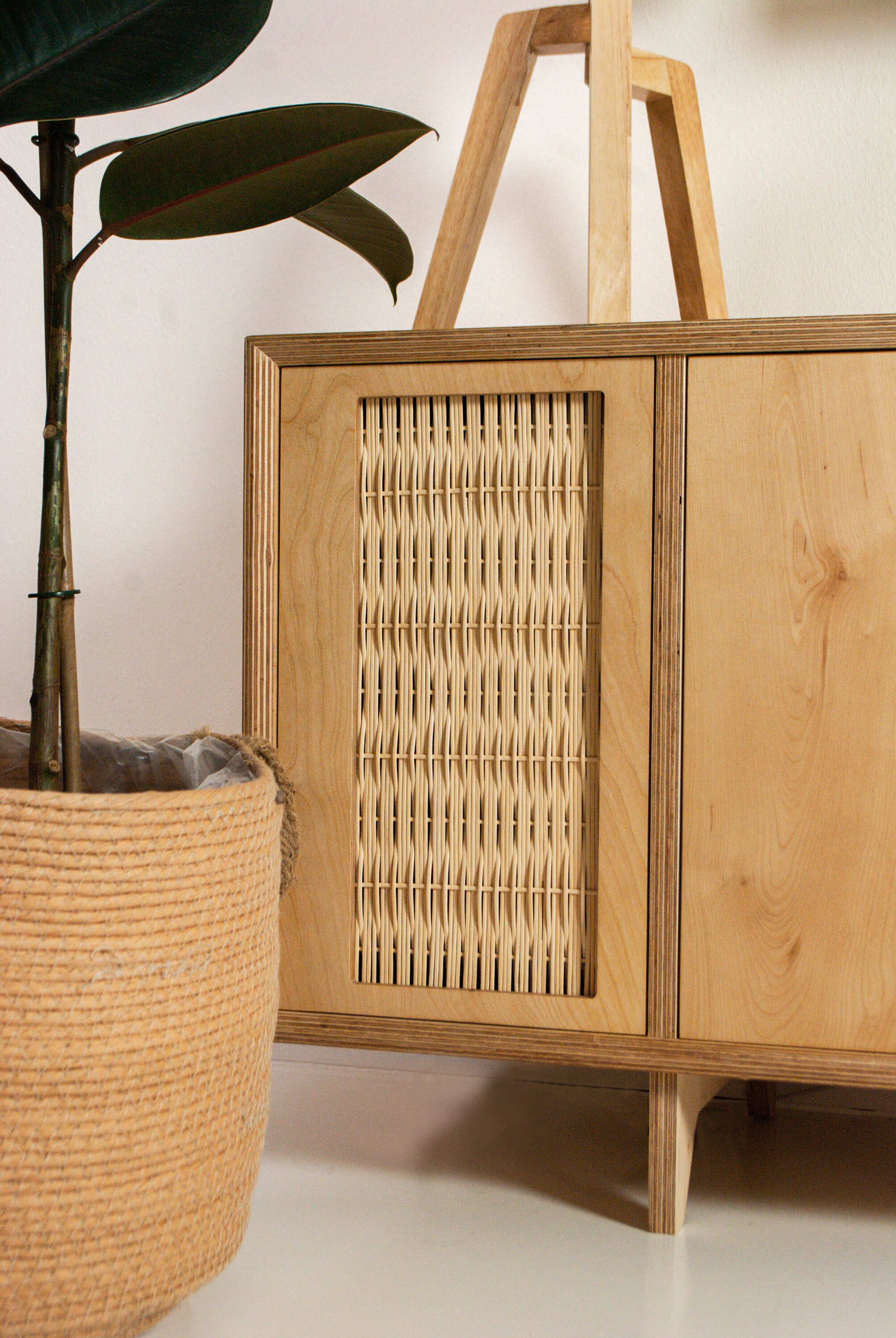 Plywood Sideboard/tv Stand/media/cabinet Console/tv Storage Console ...