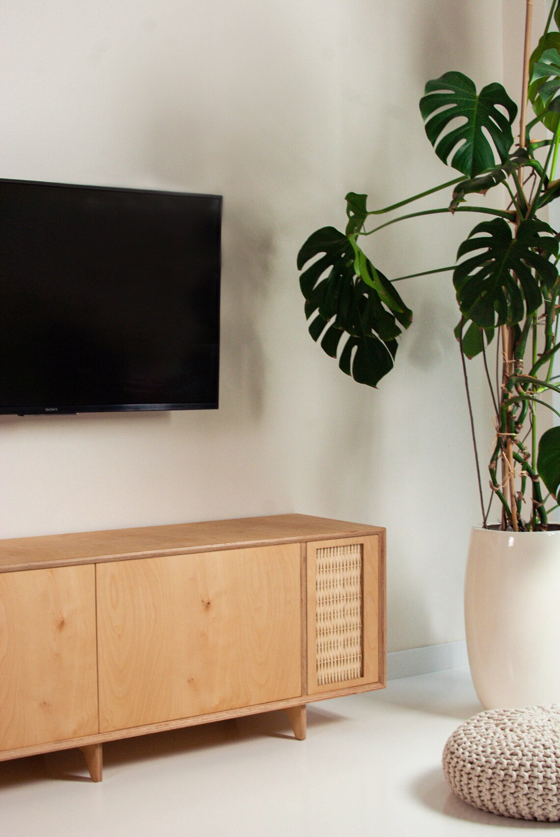Plywood Sideboard/tv Stand/media/cabinet Console/tv Storage Console ...