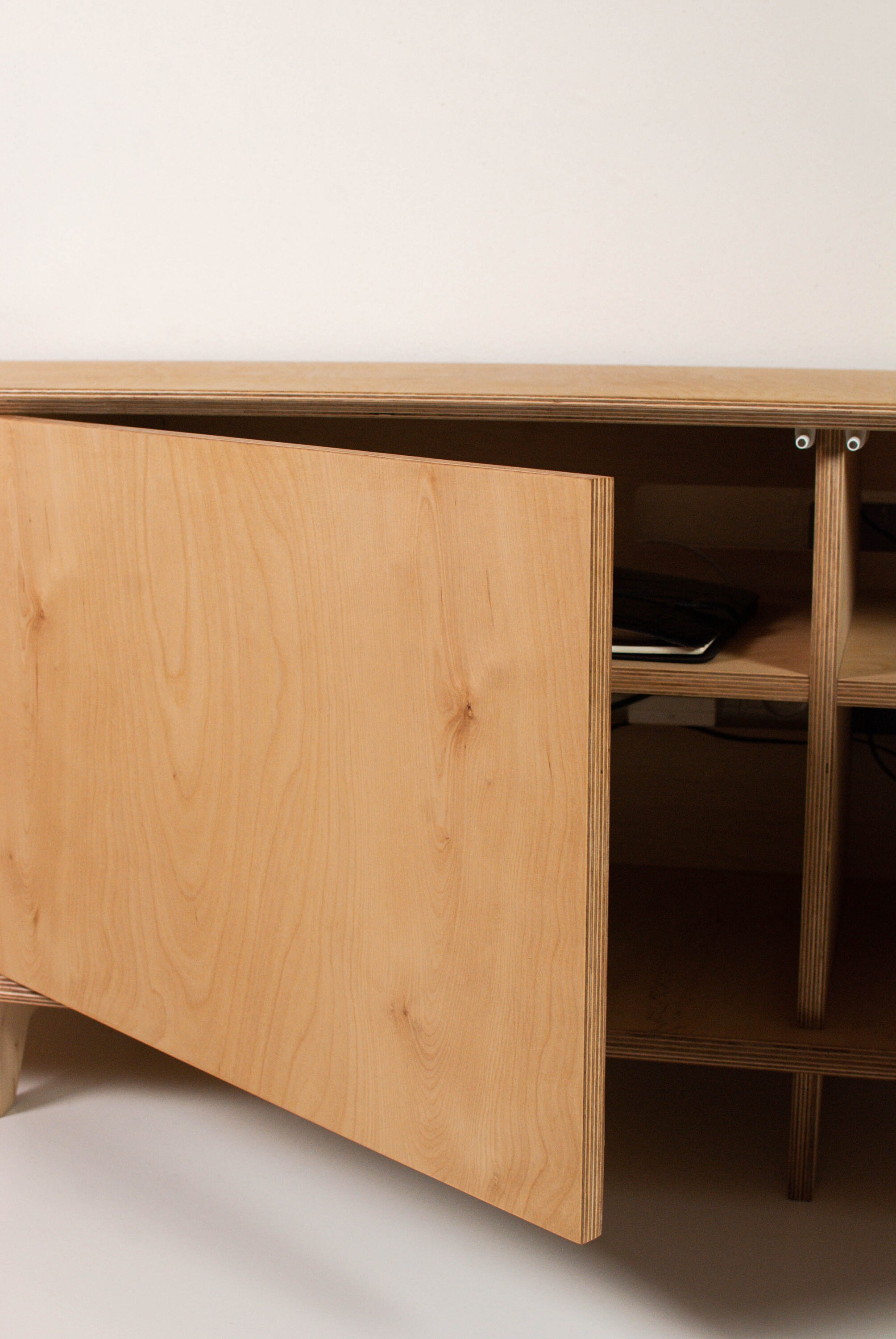 Plywood Sideboard/tv Stand/media/cabinet Console/tv Storage Console ...