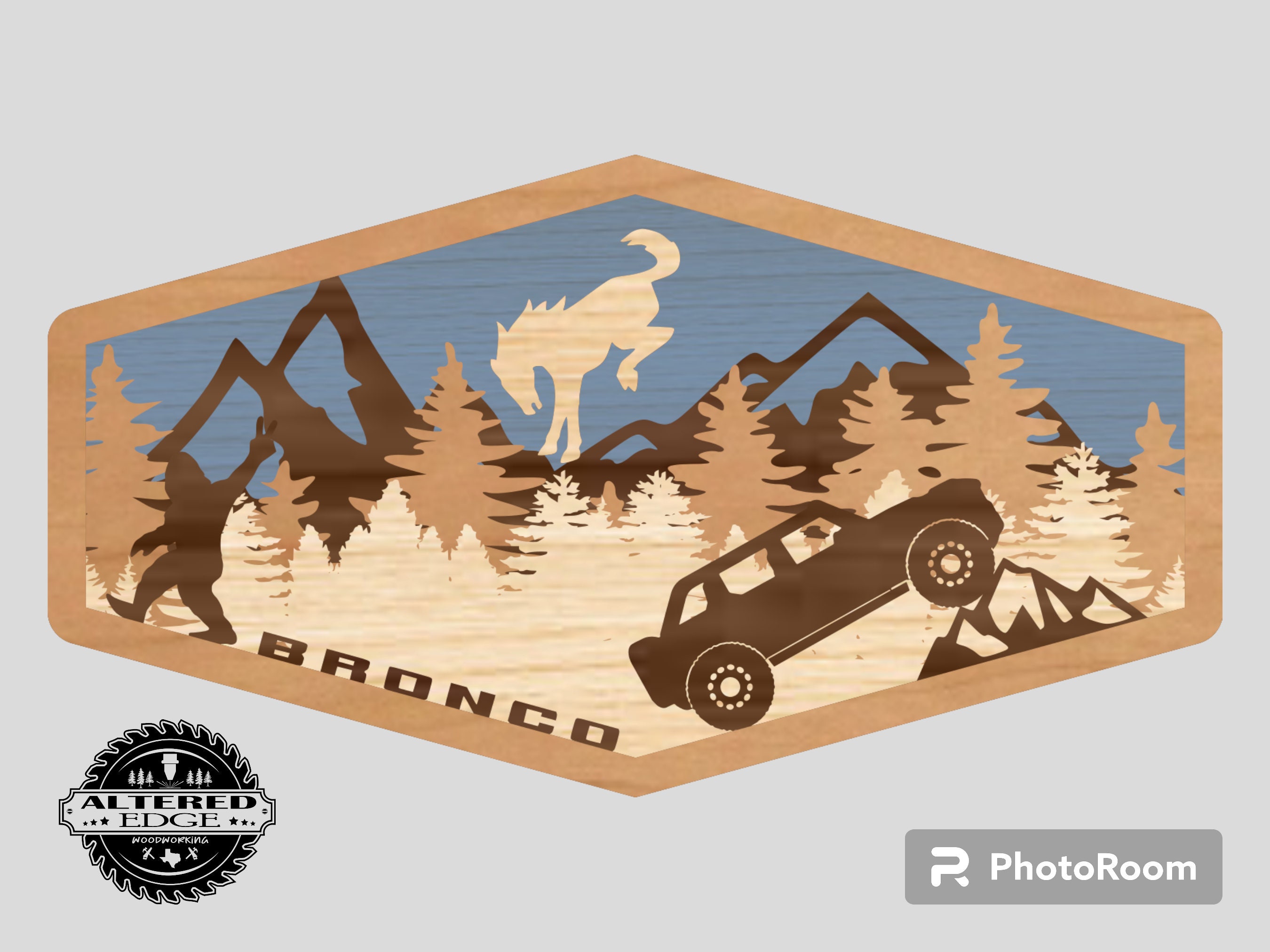 4 Door Bronco, Wall Art, Laser Cut Files, SVG, PNG, Lightburn, Garage ...