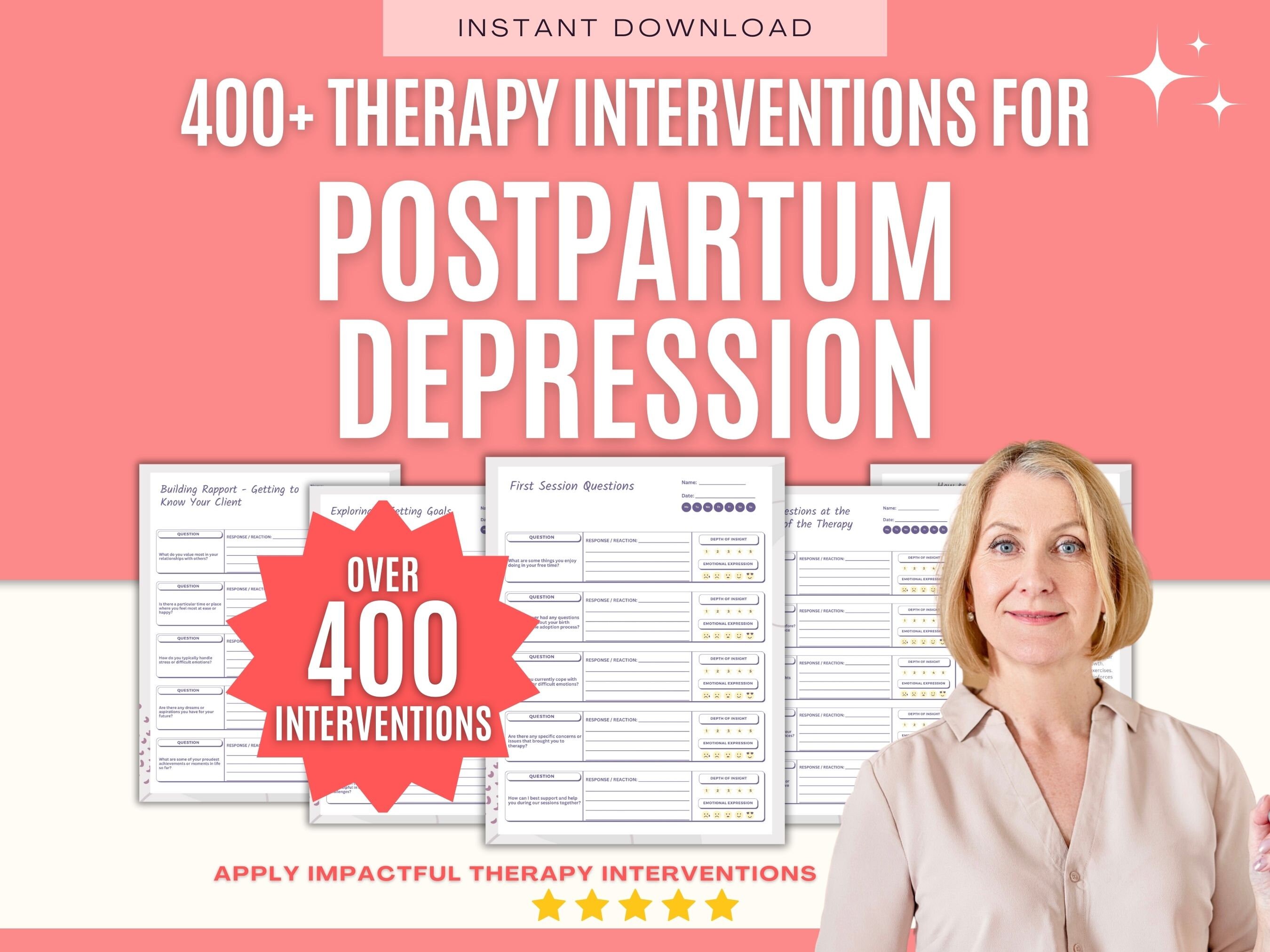 Postpartum Depression Therapy Interventions Counseling - Etsy