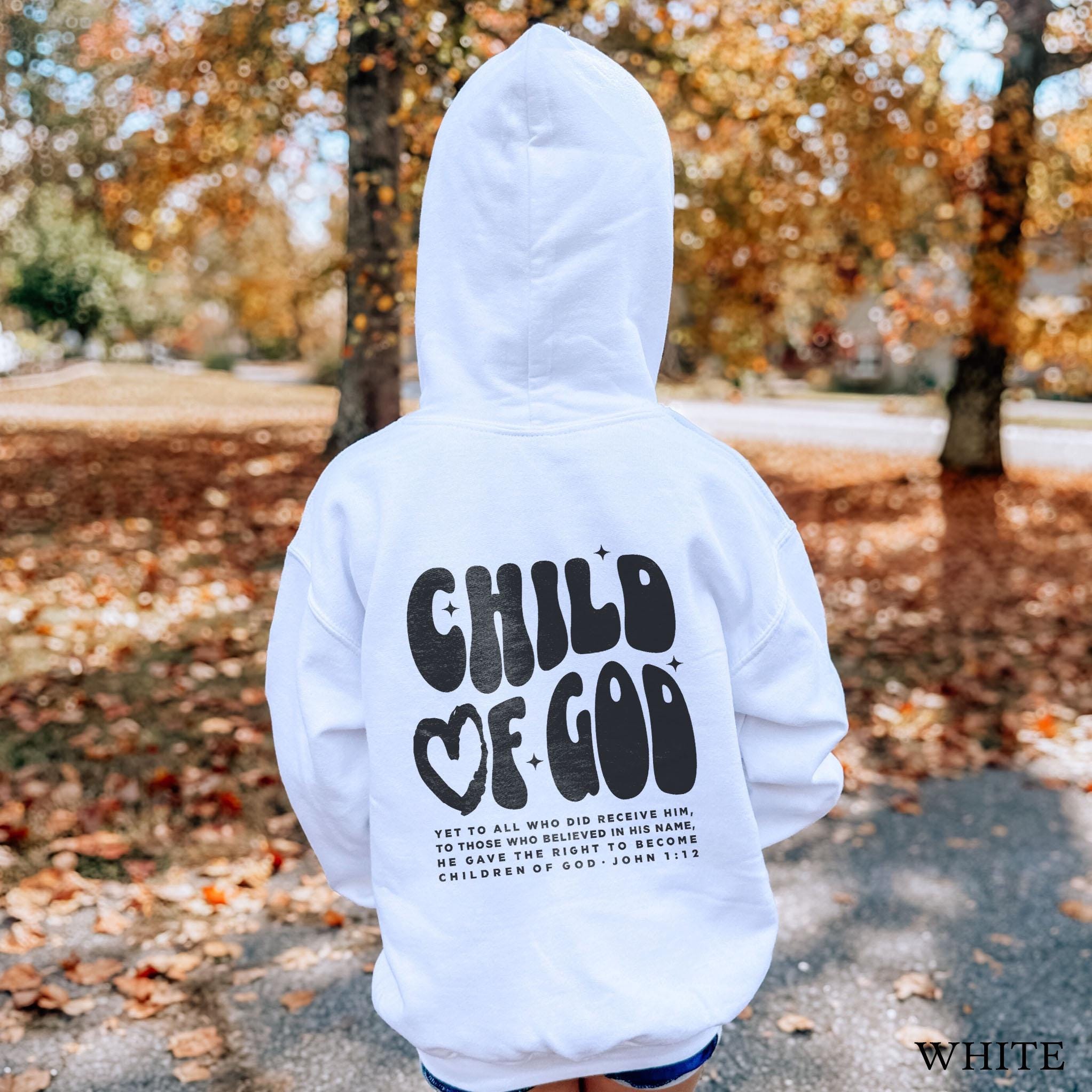 Kids Christian Hoodie Child of God Youth Hoodie Jesus Hoodie Christian ...