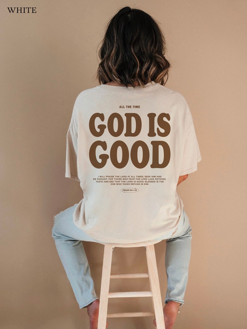 God is Good Christian Crewneck Christian Shirt Christian Streetwear ...