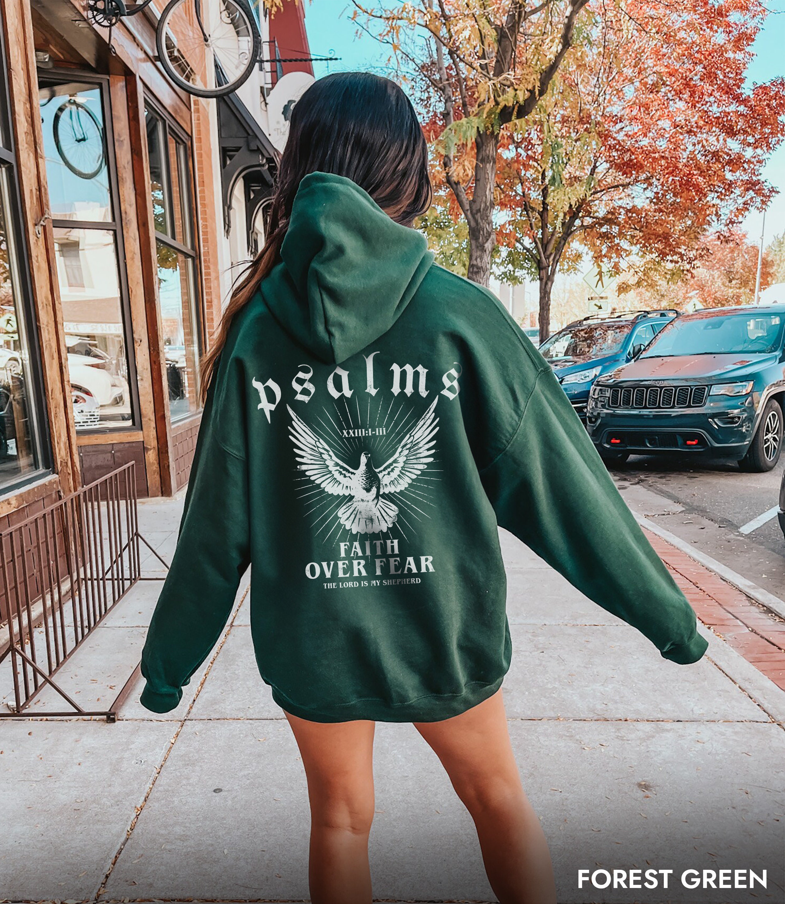 Christian Streetwear Faith Over Fear Hoodie Bible Verse Hoodie ...