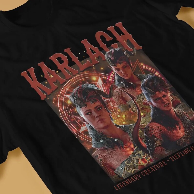Limited Karlach Baldurs Gate 3 Vintage T-shirt Baldur's - Etsy Australia