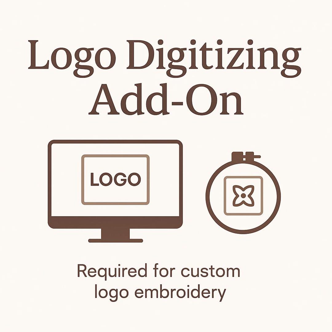 Logo Digitizing Add-on | Custom Embroidery File Setup for Your Logo - Etsy
