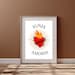 Sacred Heart of Jesus Minimalist Print - (ignis Amoris) DIGITAL ...