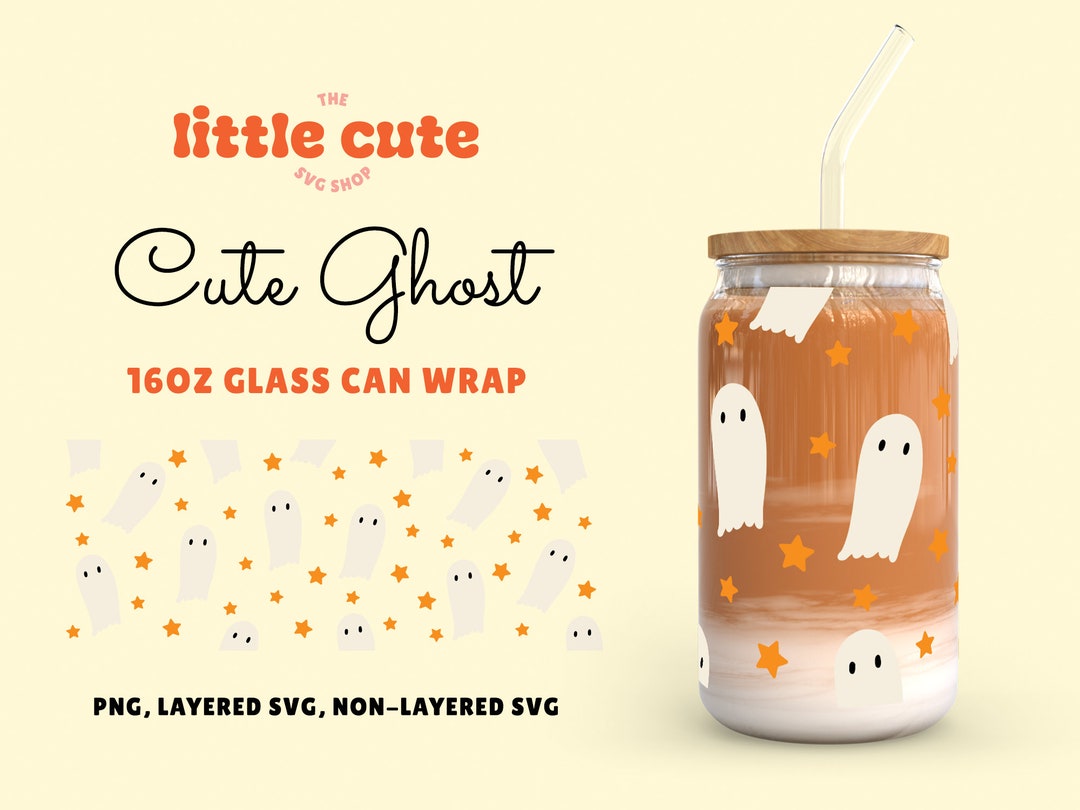 Halloween 16oz Libbey Glass SVG, Glass Can Svg, Halloween Glass Svg ...