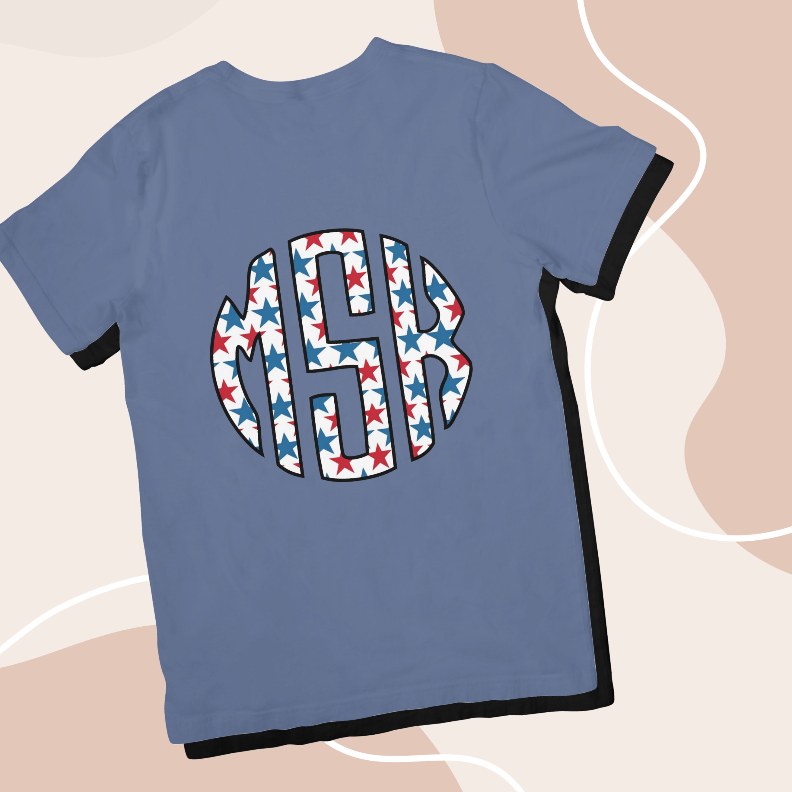 Personalized Circle Monogram SVG,PNG for Crafting, Apparel, Digital ...