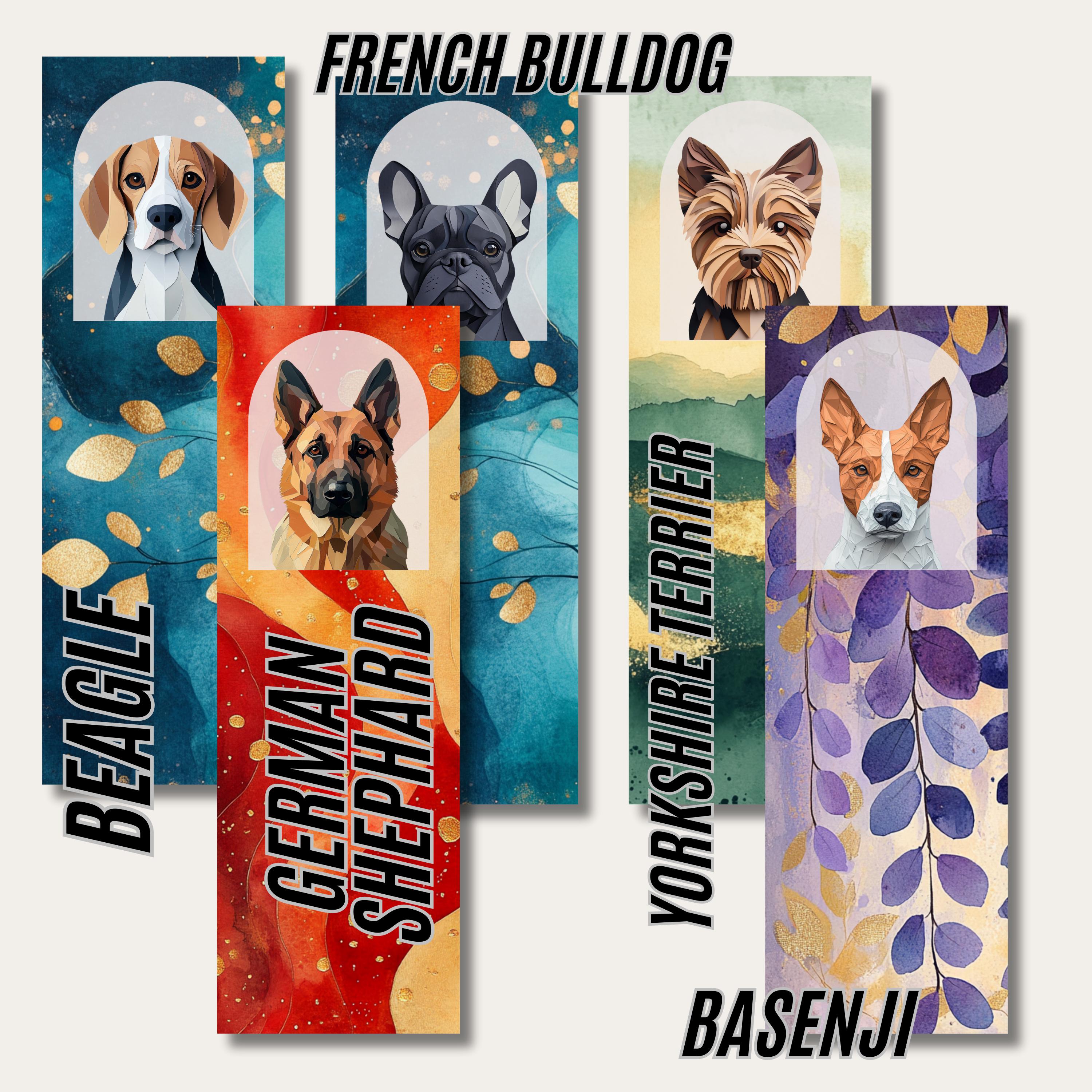 Dog Printable Bookmarks | Printable Designs | Digital Instant Download ...