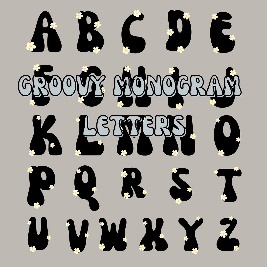 Monogram Letter Alphabet Bundle, Svg, Png, and Jpg File Formats - Etsy