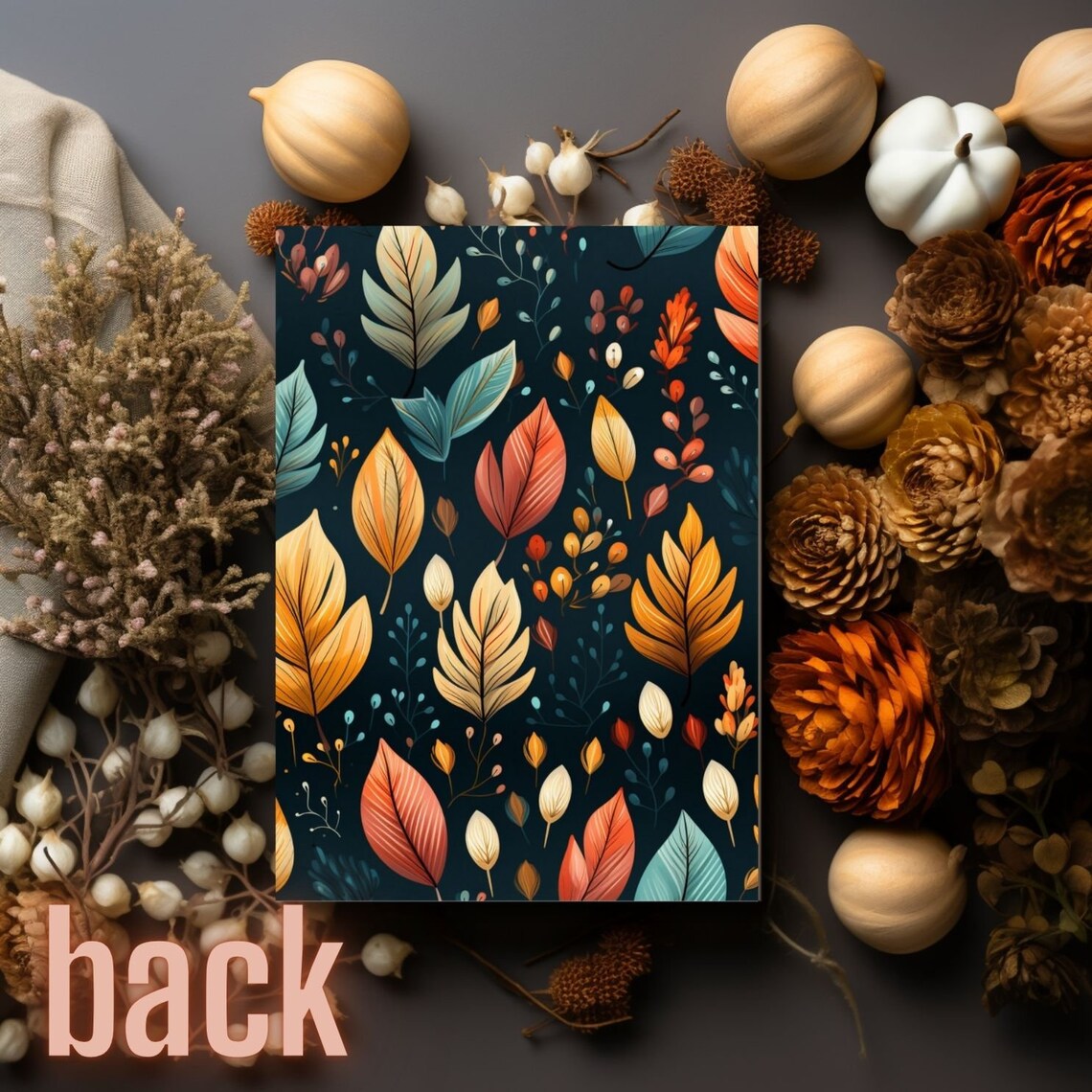 Fall Leaves Party Invitation Canva Template Printable Fall Invitation ...