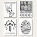 Easter Coloring Pages Printable, Kid's Coloring Pages, PDF Digital - Etsy