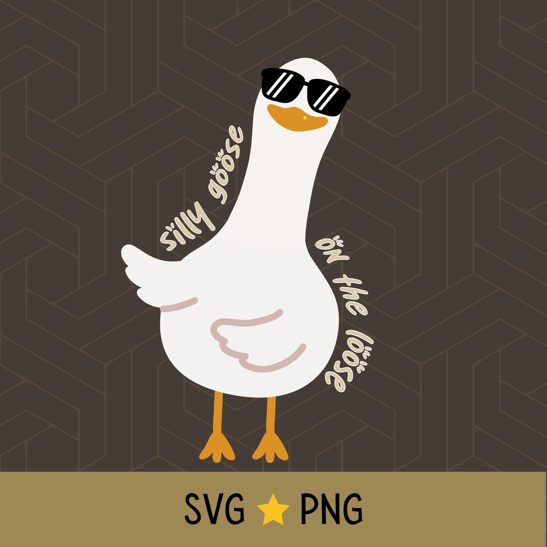 Silly Goose PNG, SVG | Silly Goose Today | Digital Download | Vintage ...