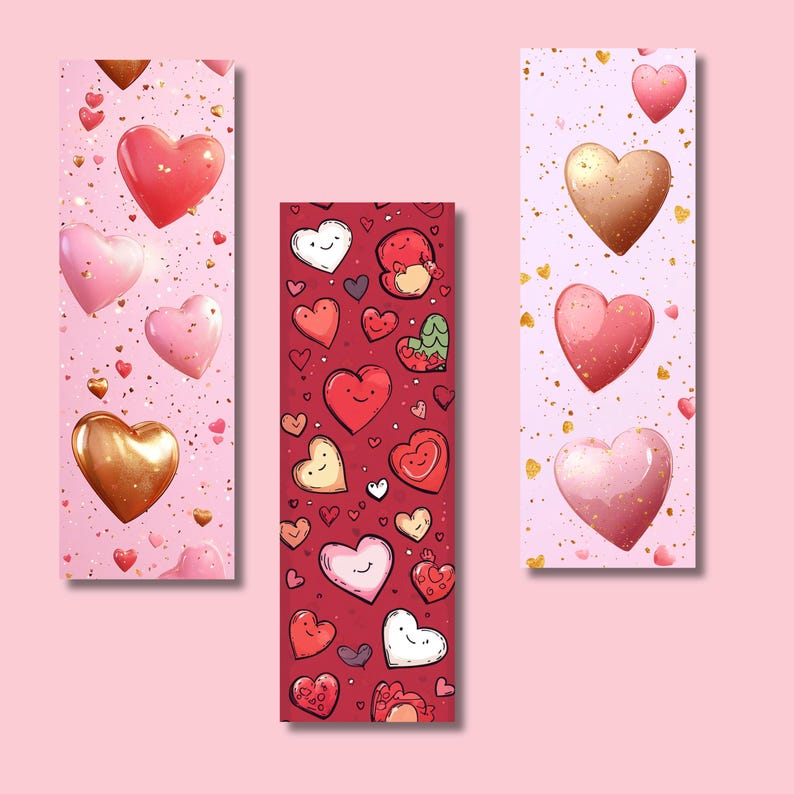 Valentine Printable Bookmarks | Printable Designs | Digital Instant ...