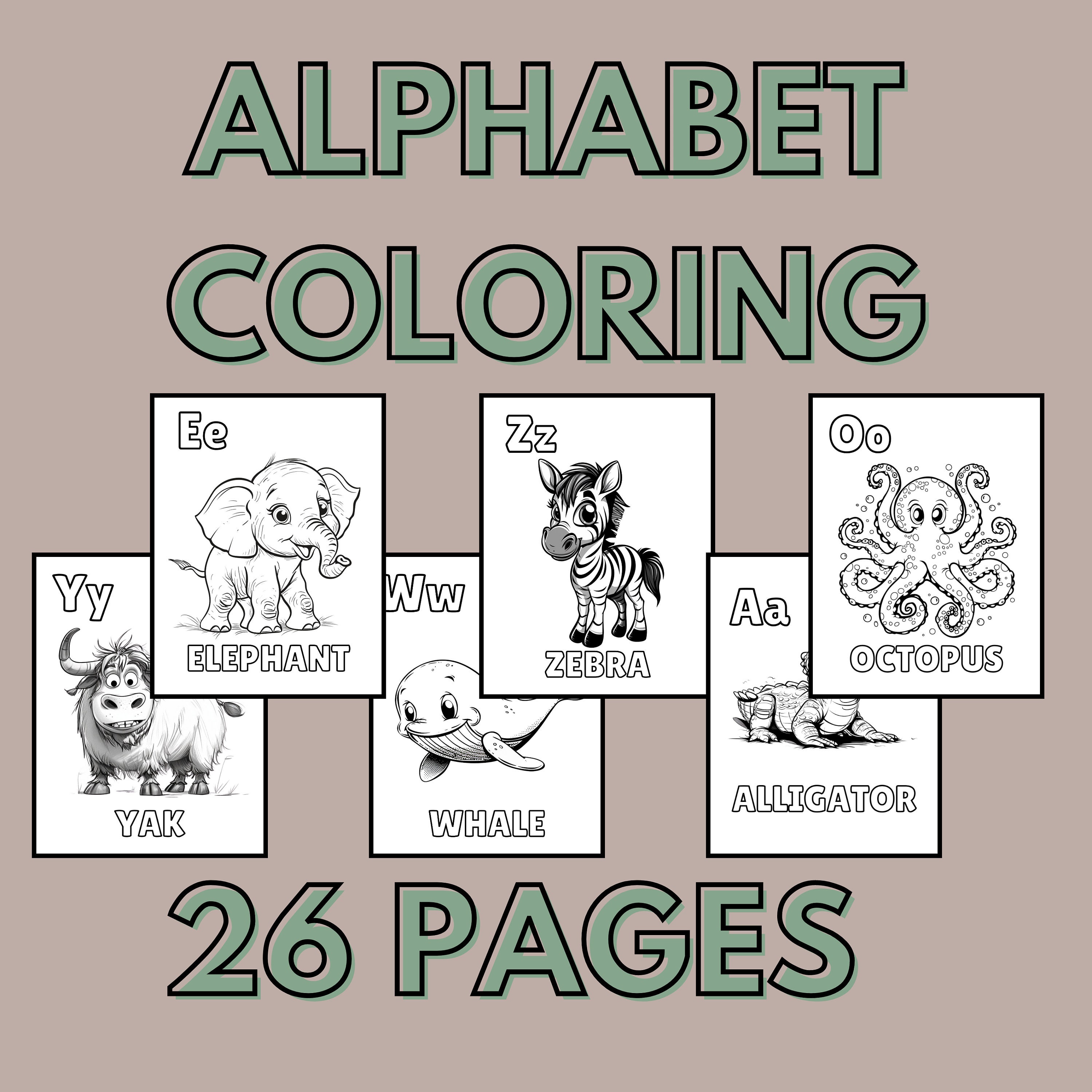 Preschool Alphabet Learning Bundle, Letter Tracing, Number Tracing ...