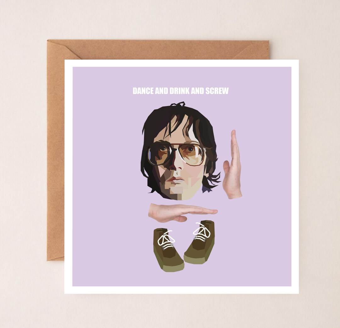 Jarvis Cocker Birthday Card, Pulp Card, Pulp Gift, Valentines Card ...