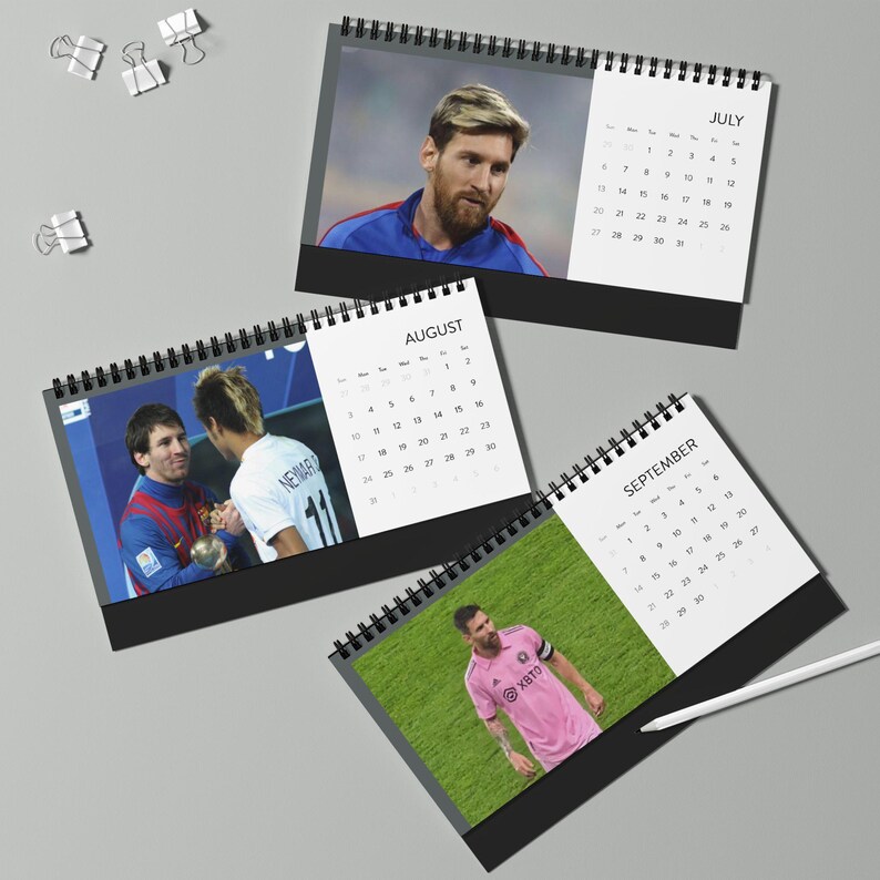 Lionel Messi 2025 Desk Calendar - Argentina World Cup Football Lover ...