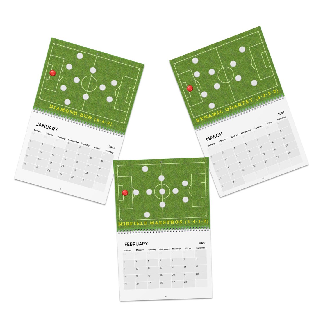 Soccer Coach Gift - 2025 Wall Calendar for Football Coaches, Mentors ...