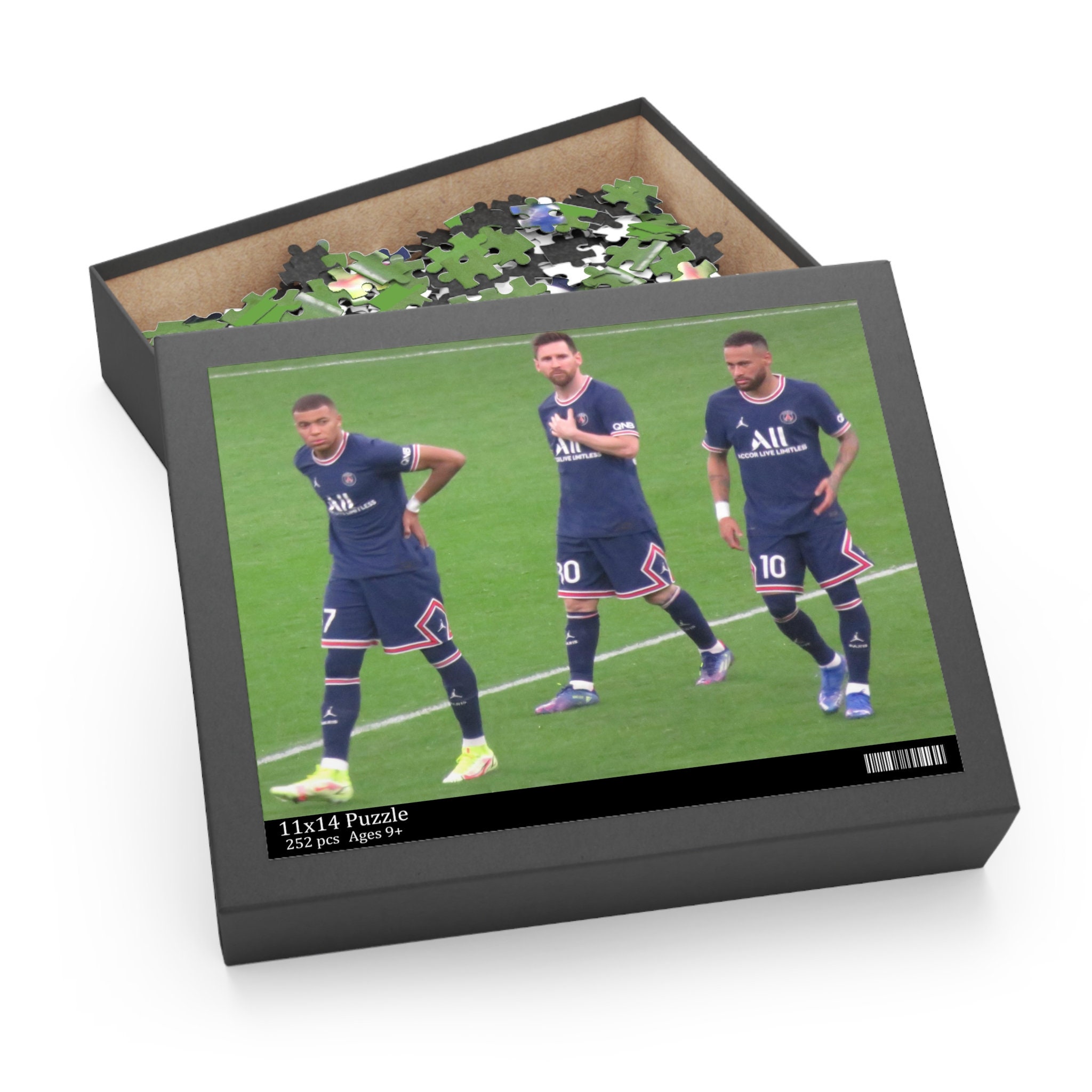 Messi, Mbappe, Neymar PSG 14/15 Photo Puzzle - Soccer Fan Gift, Picture ...