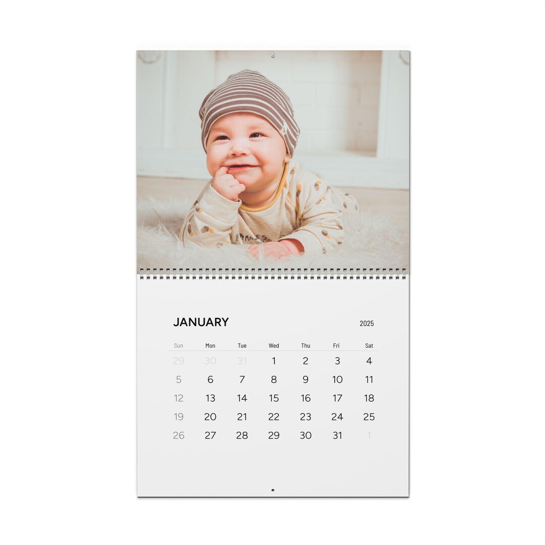 Personalized Baby Photo Wall Calendar 2025 - Custom Design, Family ...