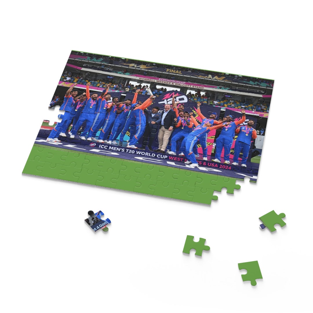 Indian Cricket Picture Puzzle | 2024 Cricket World Cup 500 Piece Puzzle ...