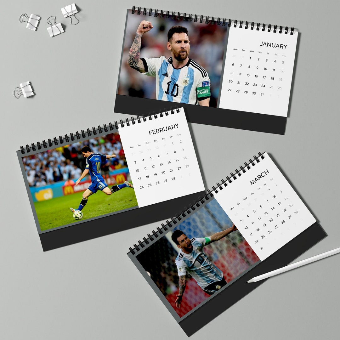 Lionel Messi 2025 Calendar Argentina World Cup Soccer Team Gift Giant ...
