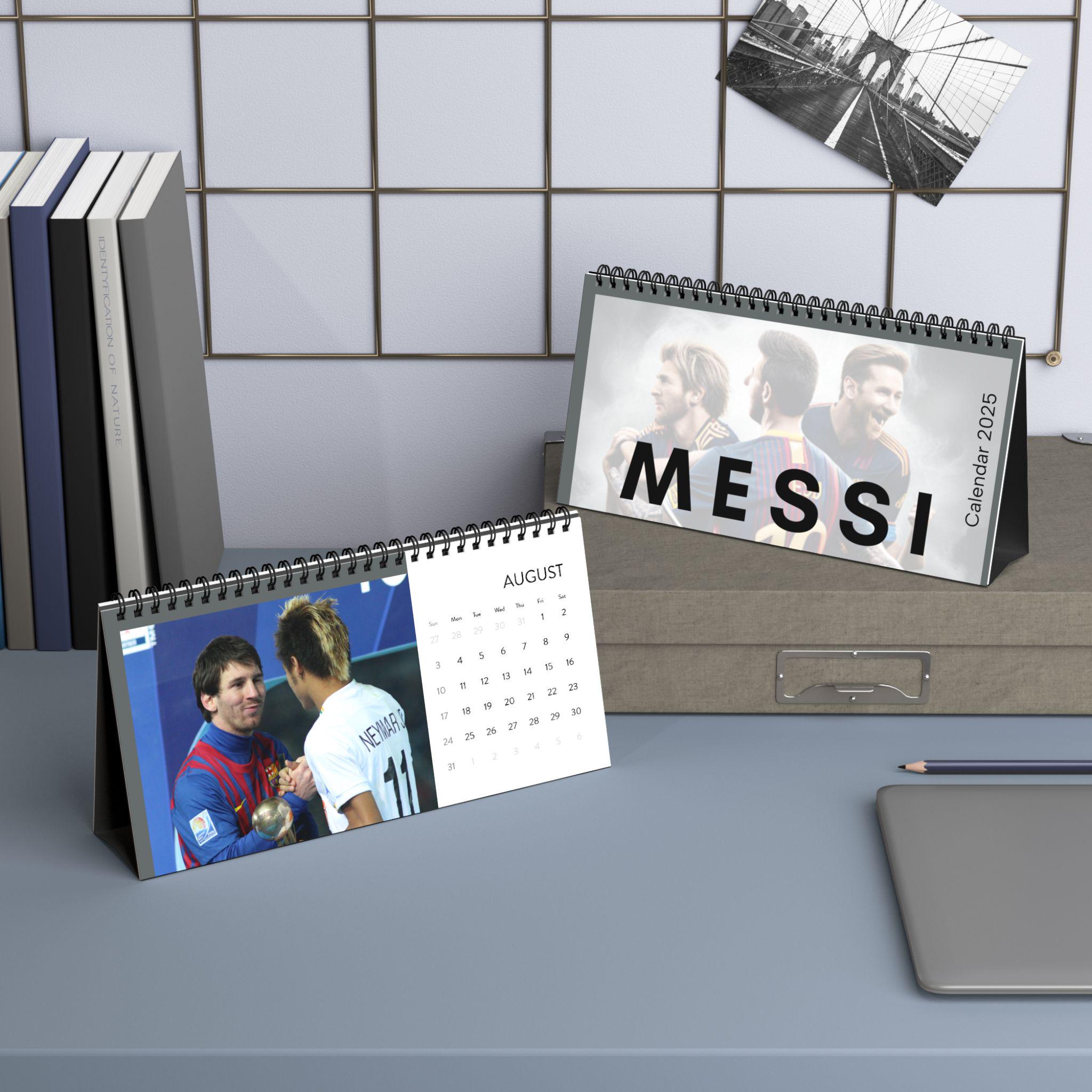 Lionel Messi 2025 Desk Calendar - Argentina World Cup Football Lover ...