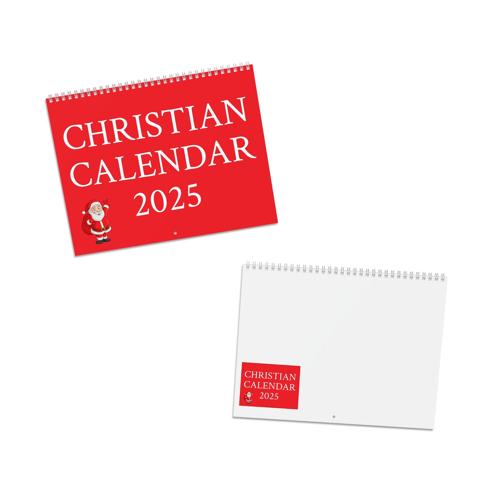2025 Christian Wall Calendar With Jesus Picture | Christmas Countdown ...