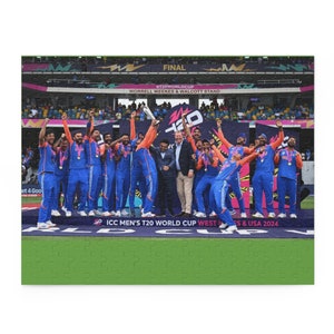 Indian Cricket Picture Puzzle | 2024 Cricket World Cup 500 Piece Puzzle ...