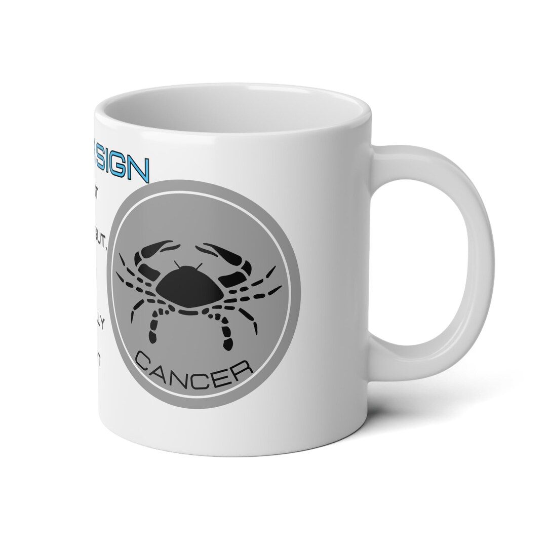 Cancer Zodiac Mug: Birth Flower & Star Sign Mug With Motivational ...