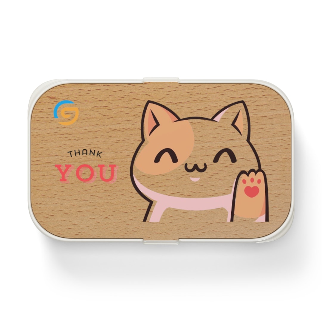 Personalized Kawaii Cat Bento Box | Custom Lunchbox for Teens | Cute ...