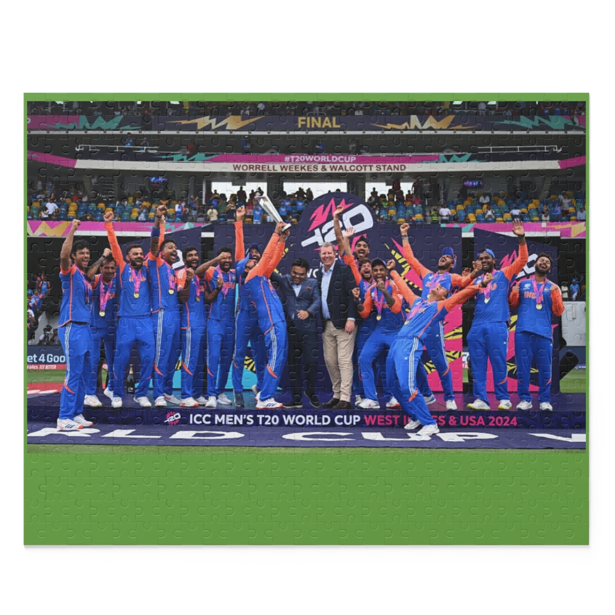 Indian Cricket Picture Puzzle | 2024 Cricket World Cup 500 Piece Puzzle ...