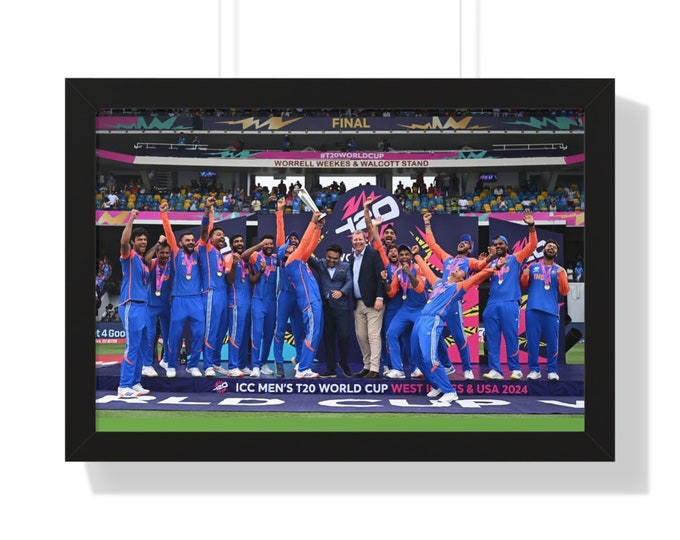 India Cricket ICC T20 World Cup Champions 2024 Poster Print Souvenir A4 ...