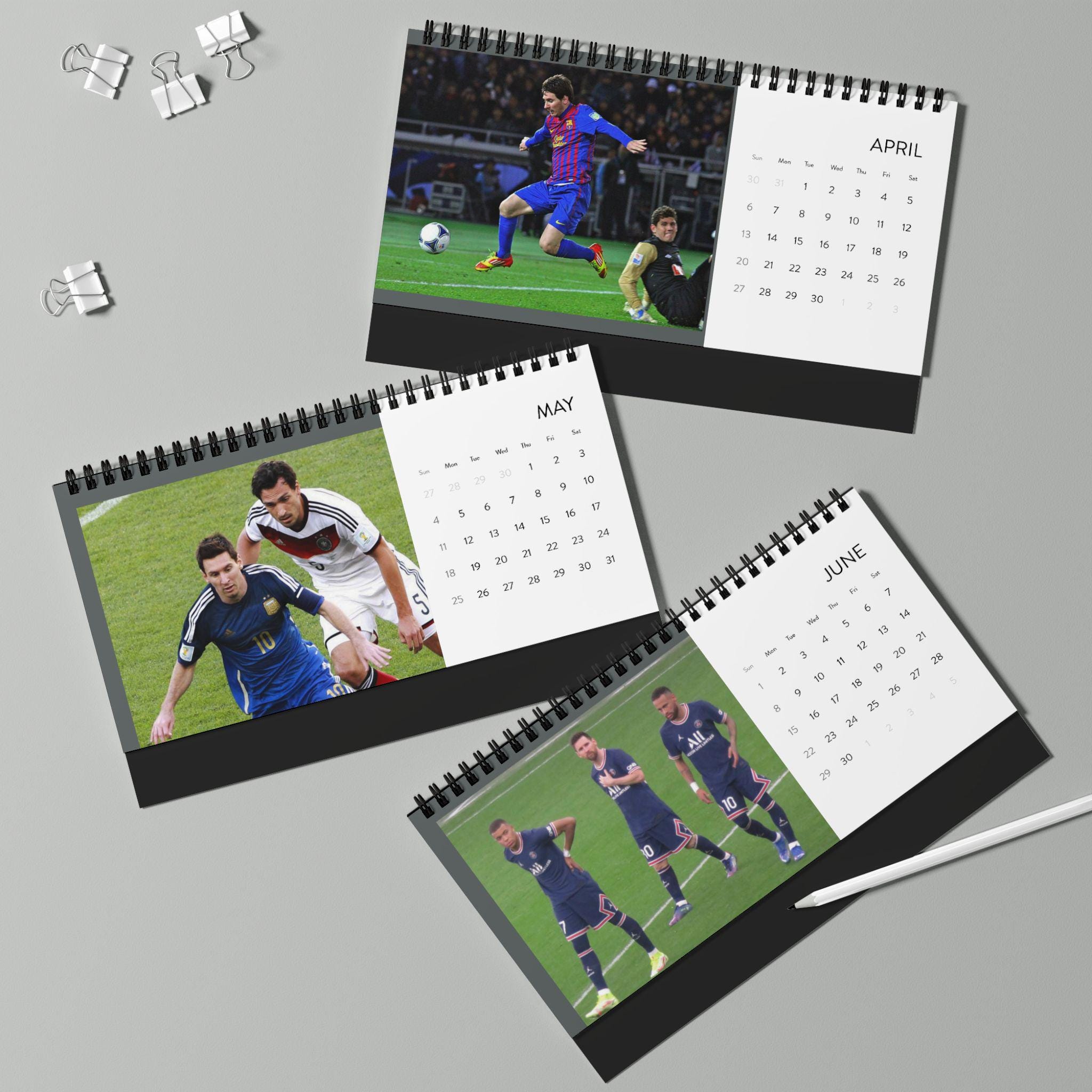 Lionel Messi 2025 Desk Calendar - Argentina World Cup Football Lover ...