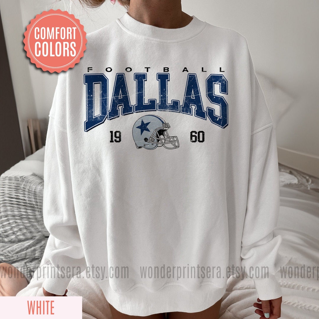 Dallas Football Vintage Style Comfort Colors Sweatshirt - Etsy
